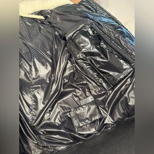 SAM. | Jackets & Coats | Sam Nikki Bomber L Shiny Caviar Nwot | Poshmark